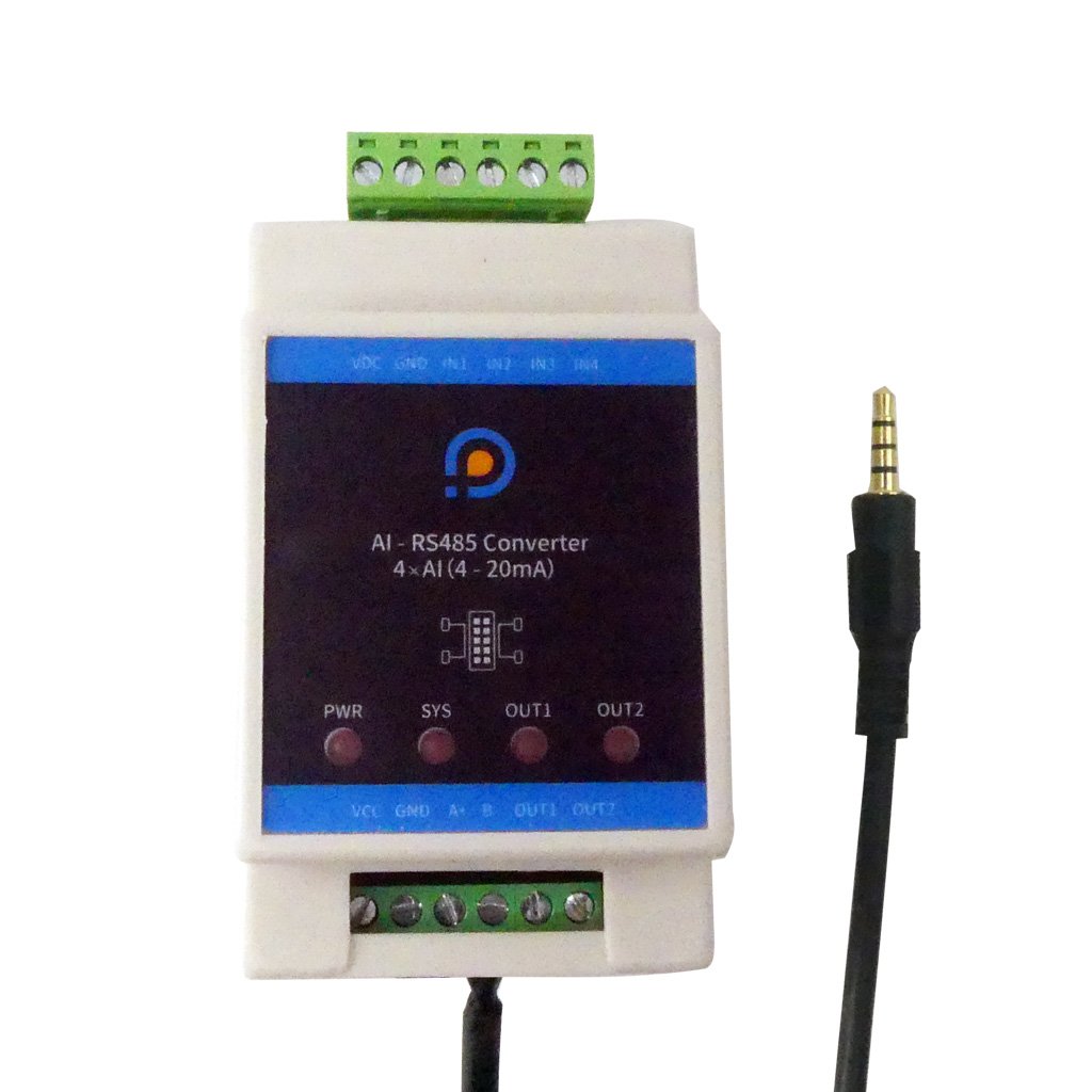 AI-485 Four Channel 4-20mA Input Module for GS1 Data Logger